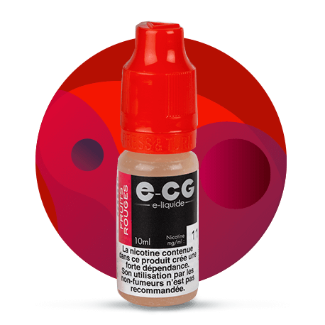3,90€ E-liquide goût fruits rouges ECG Fabriqué en France - Flacon de ...