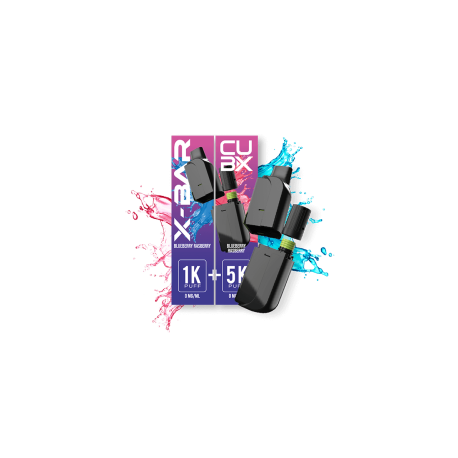 Pods CUB-X Myrtille Framboise à 9,90€, Pods X-BAR Pas Cher